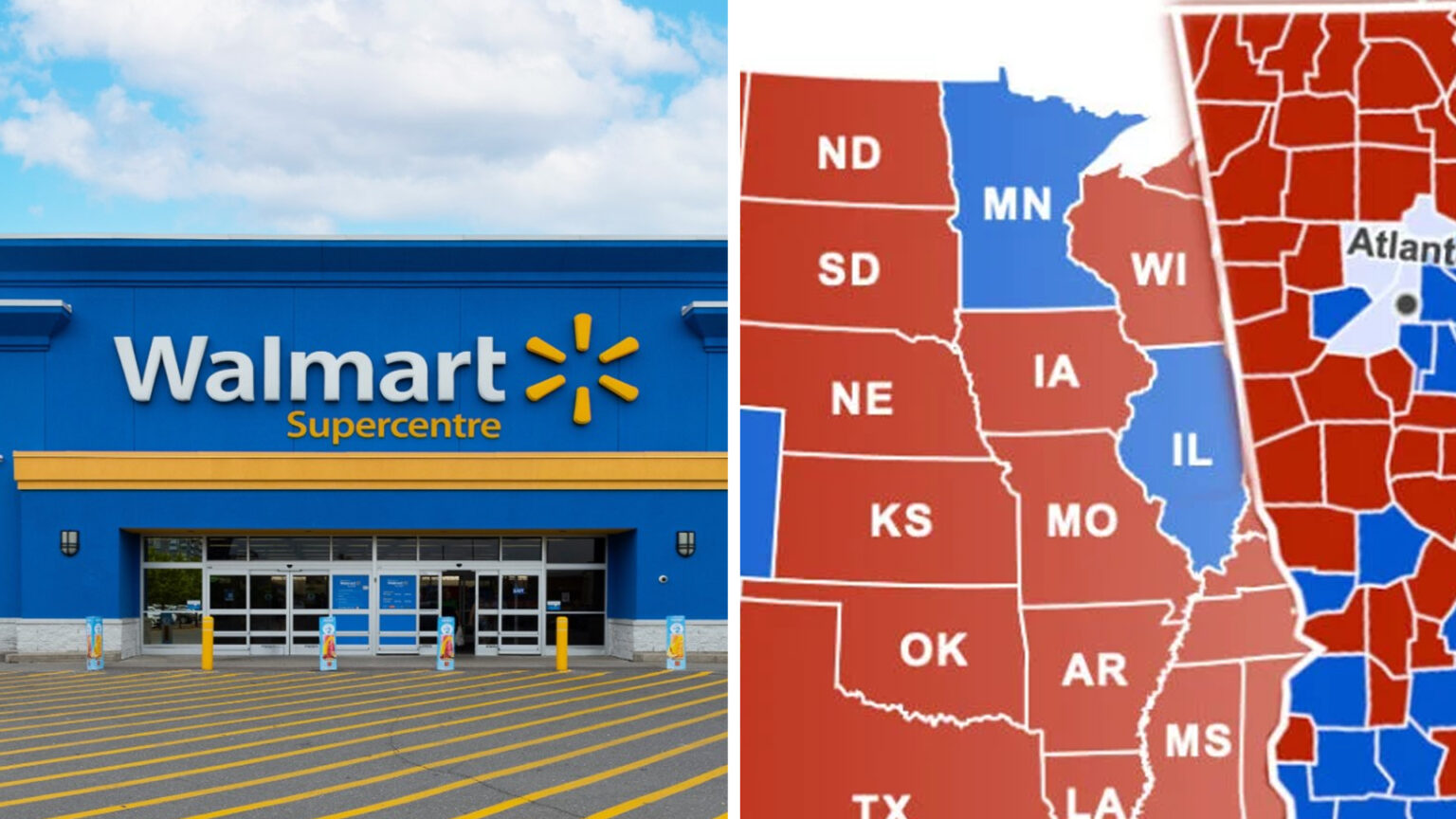 Walmart Announces Closure of All Stores in Red States, Plans Shift to ...