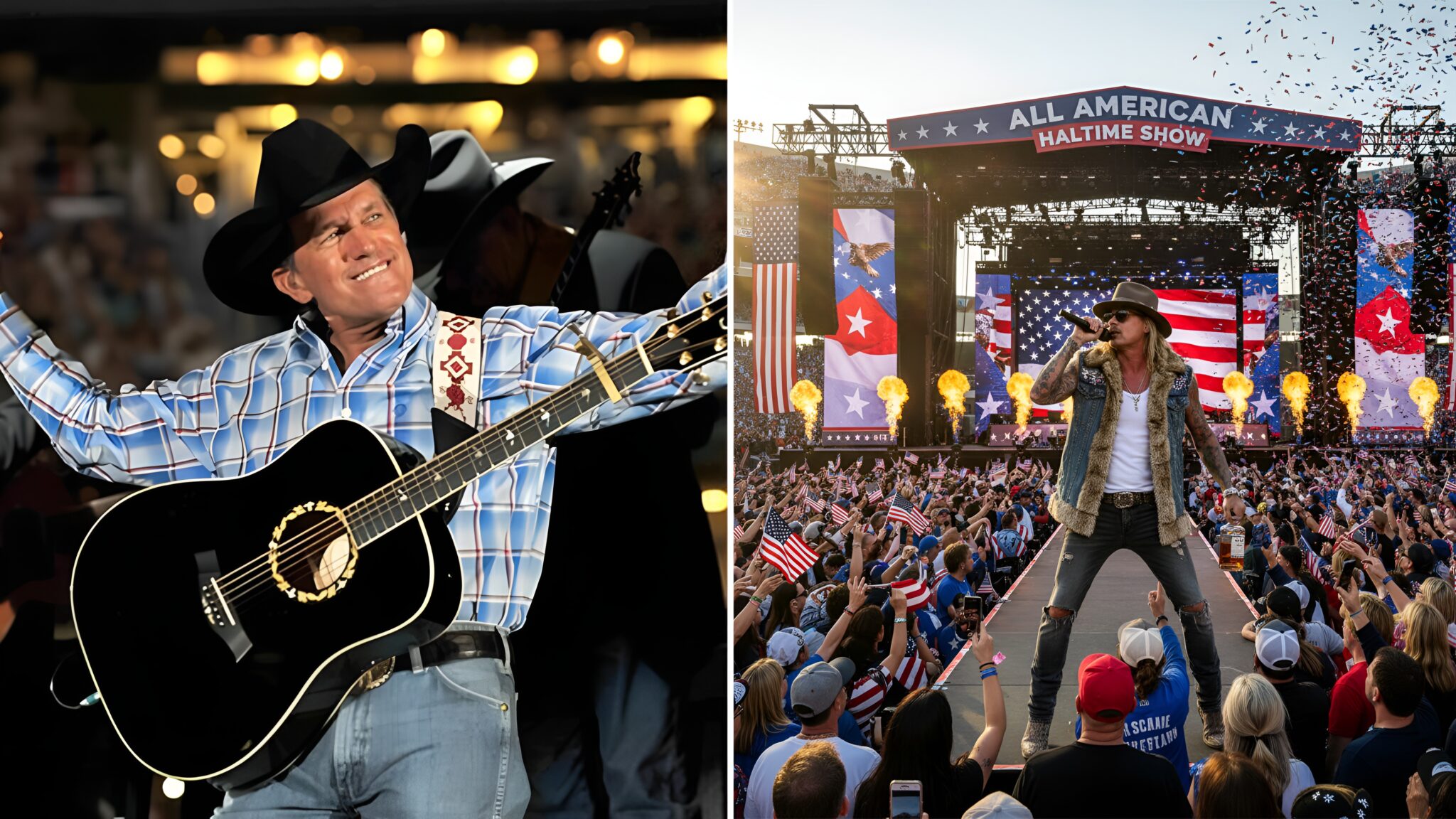 George Strait Joins Kid Rock for All-American Superbowl Halftime Show ...